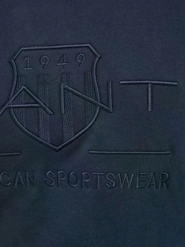 Gant Tonal Archive Shield Logo-embroidered Sweatshirt