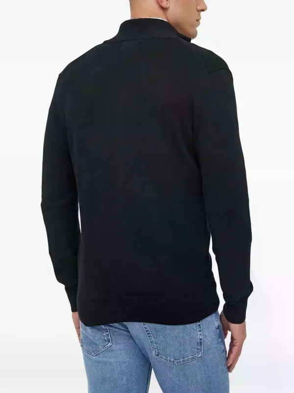 Gant Zipped Logo Cardigan