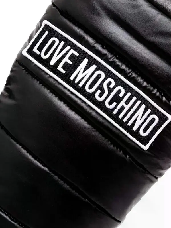 Moschino Quilted Logo-plaque Snow Boots