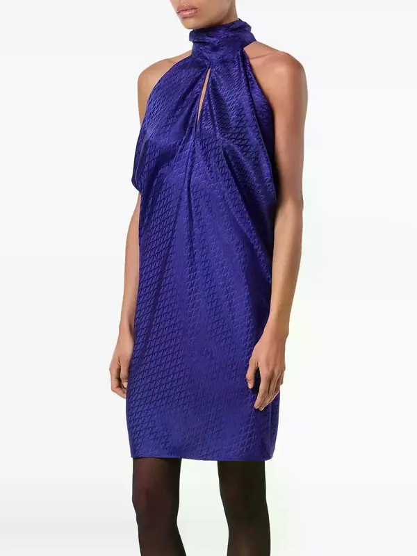 Versace Draped Halterneck Mini Dress