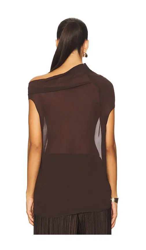 NICHOLAS Ryanne Top - Chocolate