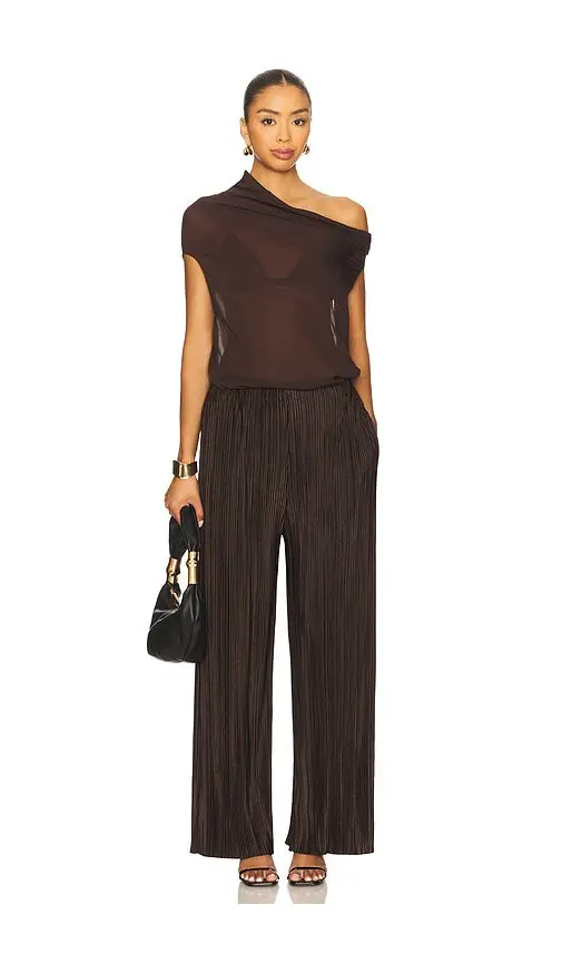 NICHOLAS Ryanne Top - Chocolate