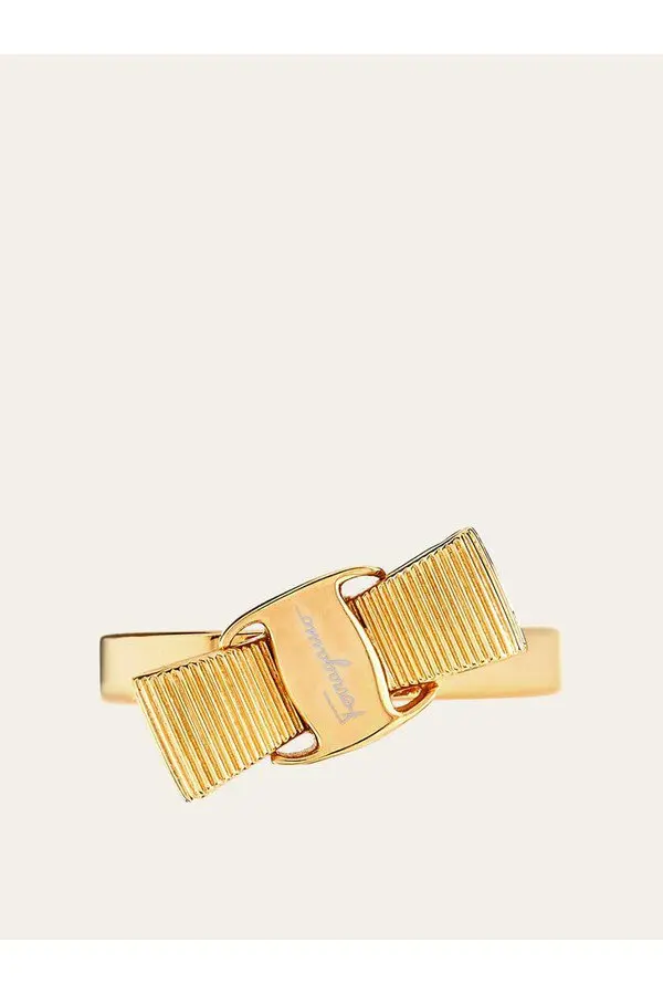 FERRAGAMO Vara Bow Ring - Gold