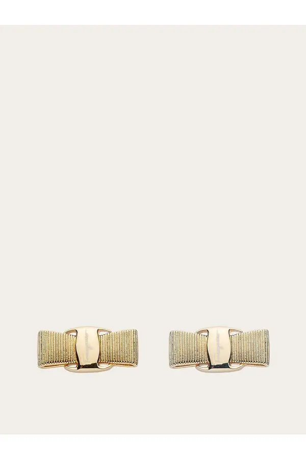 FERRAGAMO Vara Bow Earrings - Gold