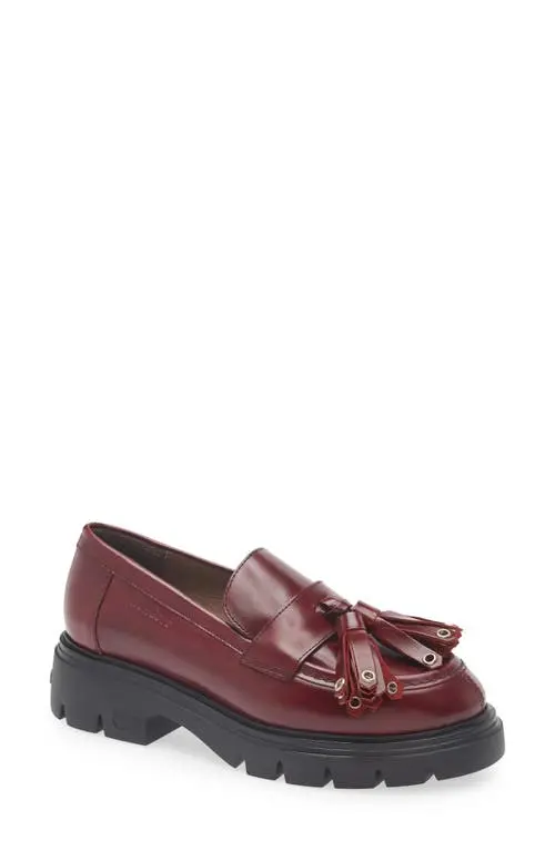 WONDERS Tassel Platform Loafer - Oregon Vino