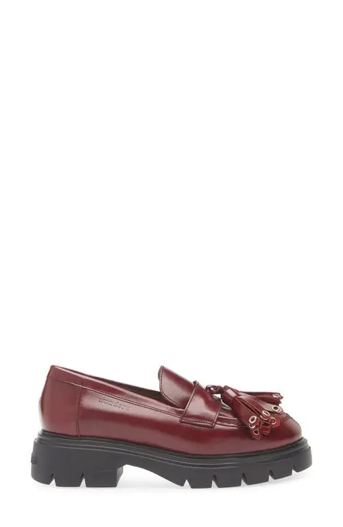 WONDERS Tassel Platform Loafer - Oregon Vino