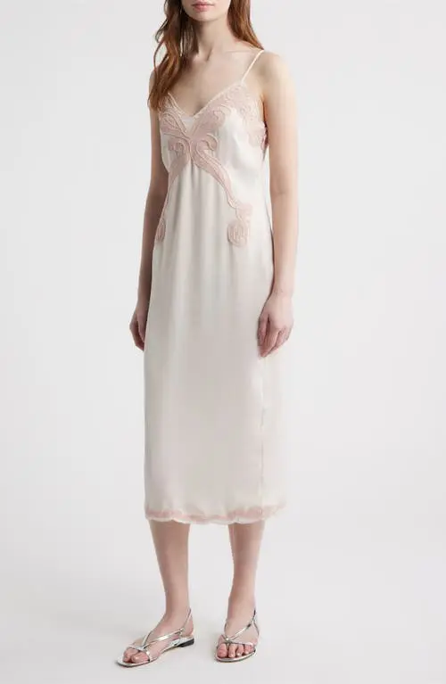 Rag & Bone Ann Embroidery Detail Slipdress - Blush