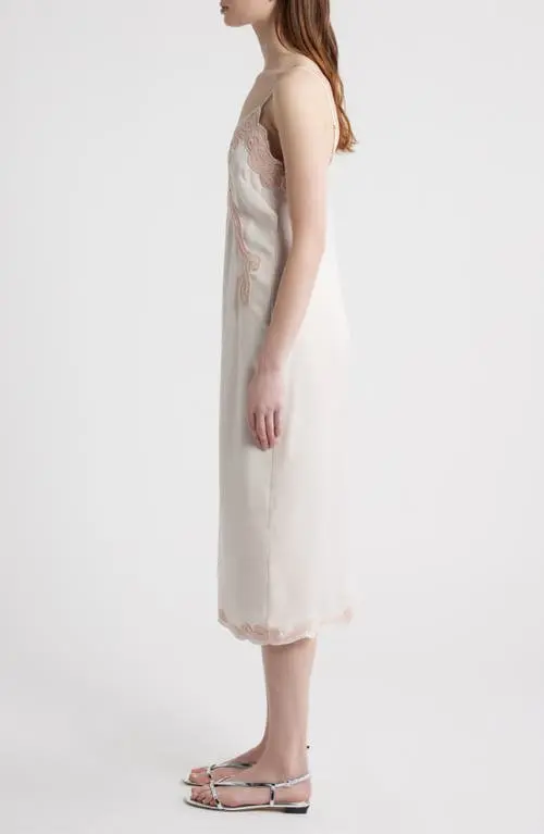 Rag & Bone Ann Embroidery Detail Midi Slipdress