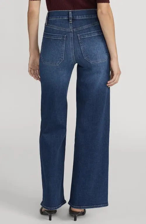 FRAME Le Pixie Slim Palazzo Patch Pocket High-waist Wide-leg Jeans - Savior