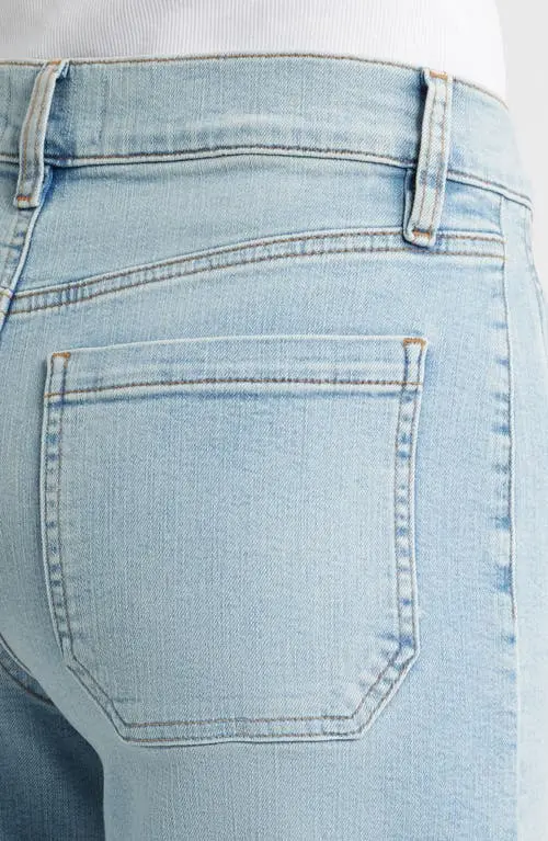 FRAME Le Pixie Slim Palazzo Patch Pocket High-waist Wide-leg Jeans - Tribute