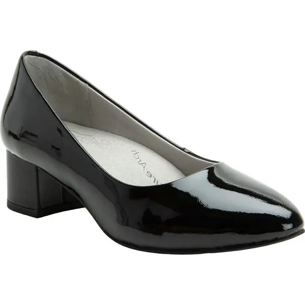ALEGRIA BY PG LITE Lisah Almond Toe Pump - Black Patent