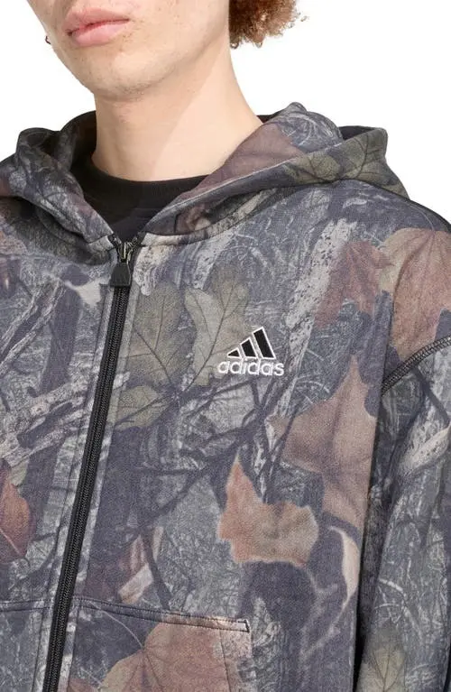 Adidas Camo Fleece Zip Hoodie