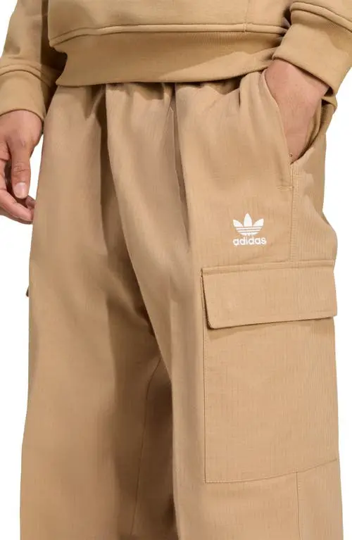 Adidas Trefoil Essentials Cotton Ripstop Cargo Pants - Cardboard