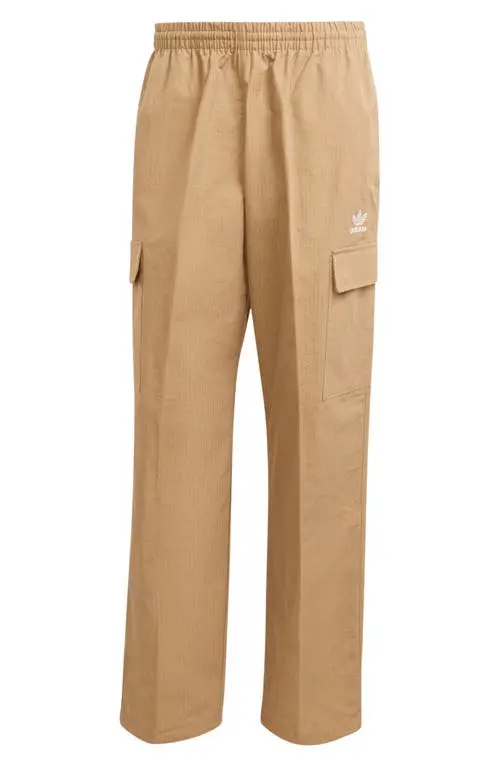 Adidas Trefoil Essentials Cotton Ripstop Cargo Pants - Cardboard