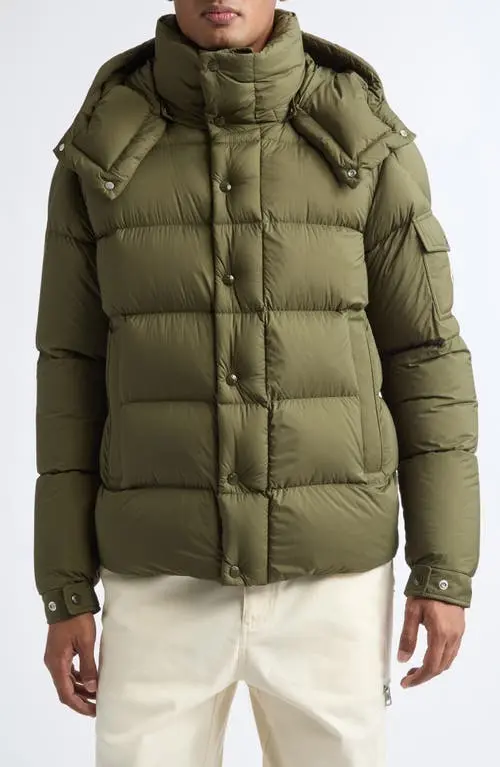 Moncler Maya 70 Hooded Quilted Down Jacket - Green