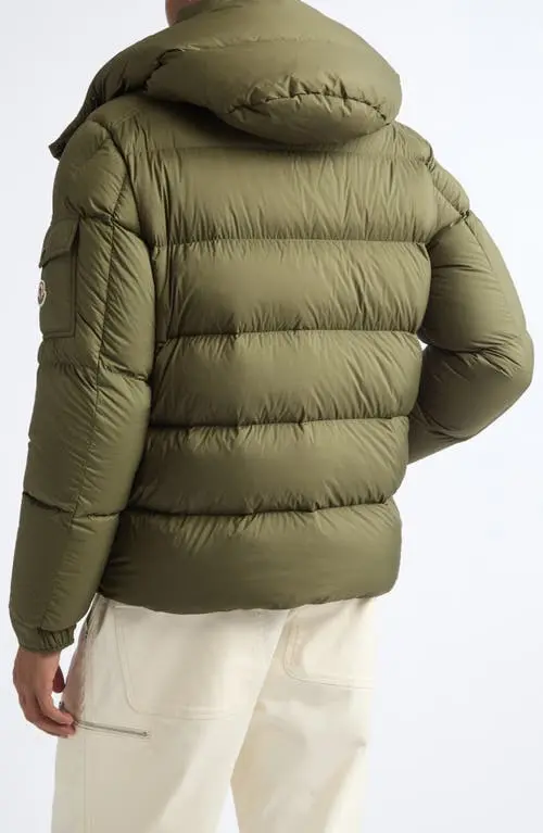 Moncler Maya 70 Hooded Quilted Down Jacket - Green