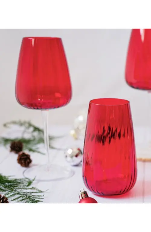 VIETRI Francesca Water Glass - Red