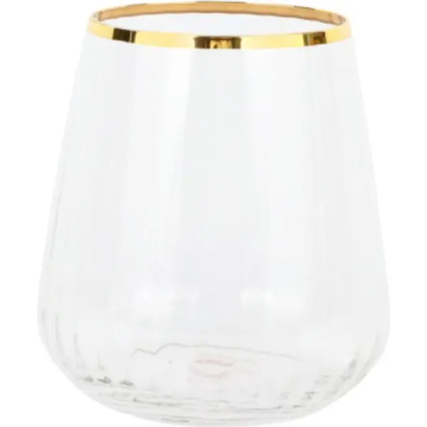 VIETRI Francesca Double Old Fashioned Glass - Gold
