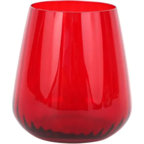 VIETRI Francesca Double Old Fashioned Glass - Red
