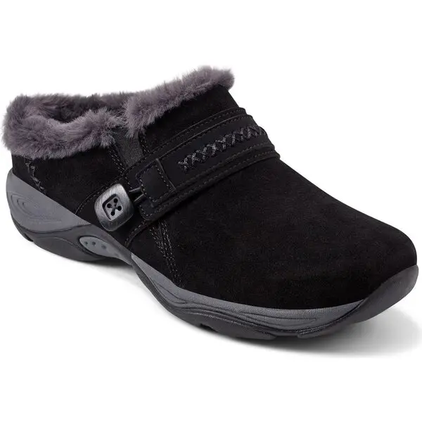 Easy Spirit Elinn Faux Shearling Mule - Black