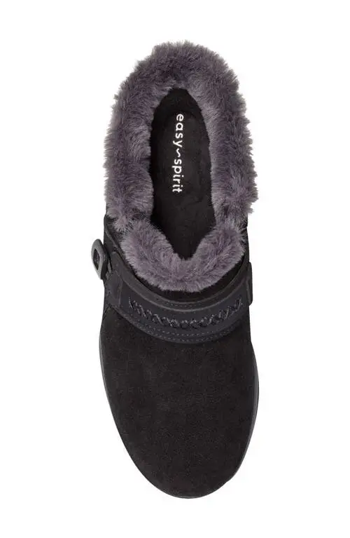 Easy Spirit Elinn Faux Shearling Mule - Black