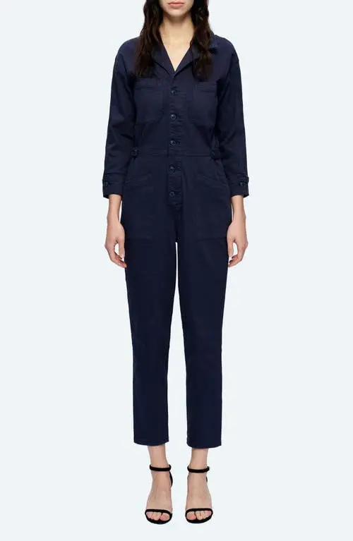 BAYEAS Stretch Denim Jumpsuit - Midnight Blue