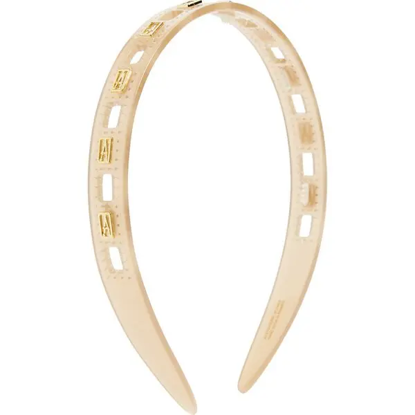 Alexandre De Paris Headband With Swarovski Crystals - Beige