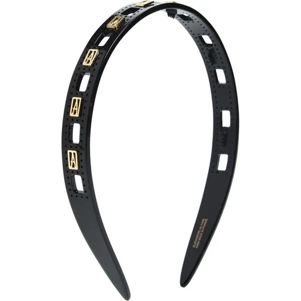 Alexandre De Paris Headband With Swarovski Crystals - Black