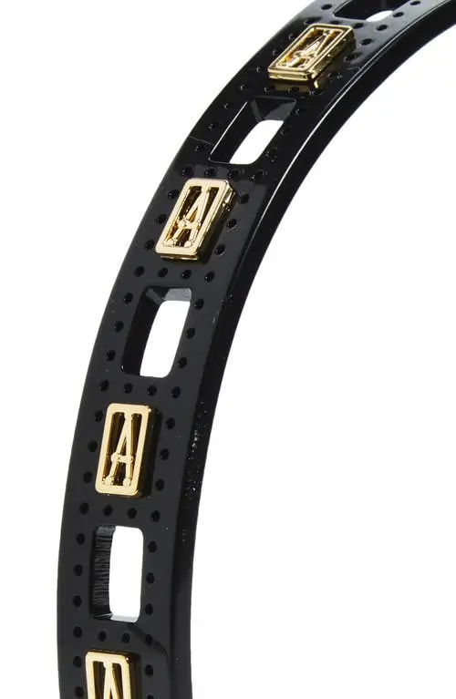 Alexandre De Paris Headband With Swarovski Crystals - Black