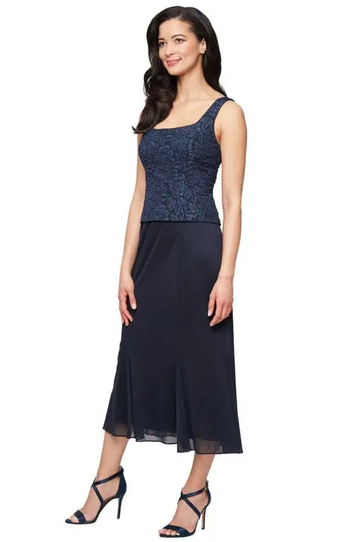 Alex Evenings Jacquard Dress With Jacket