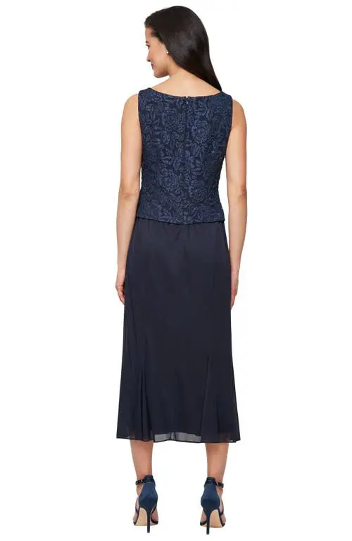 Alex Evenings Jacquard Dress With Jacket