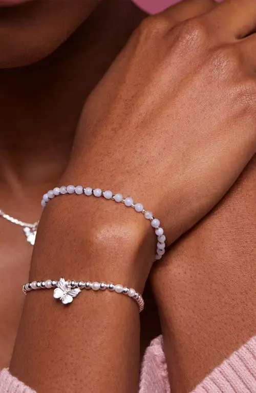 Estée Lauder Amelia Beaded Slide Bracelet - Silver