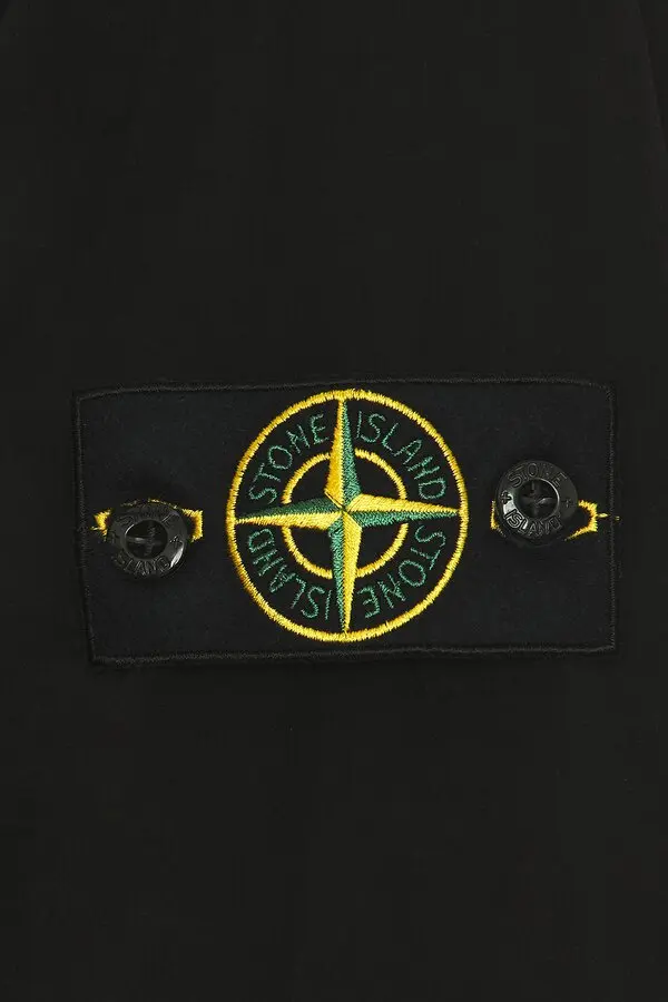 Stone Island Short Parka - Black