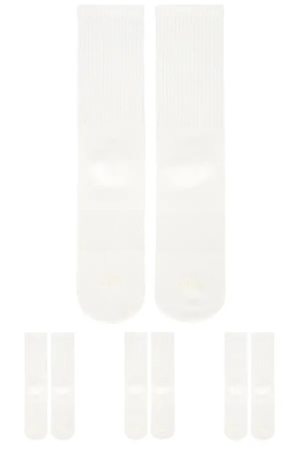 SKIMS Tube Crew Socks 3 Pack - Chalk