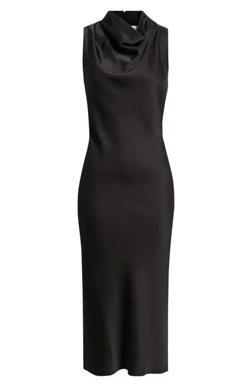 Sam Edelman Cowl Neck Maxi Dress - Black