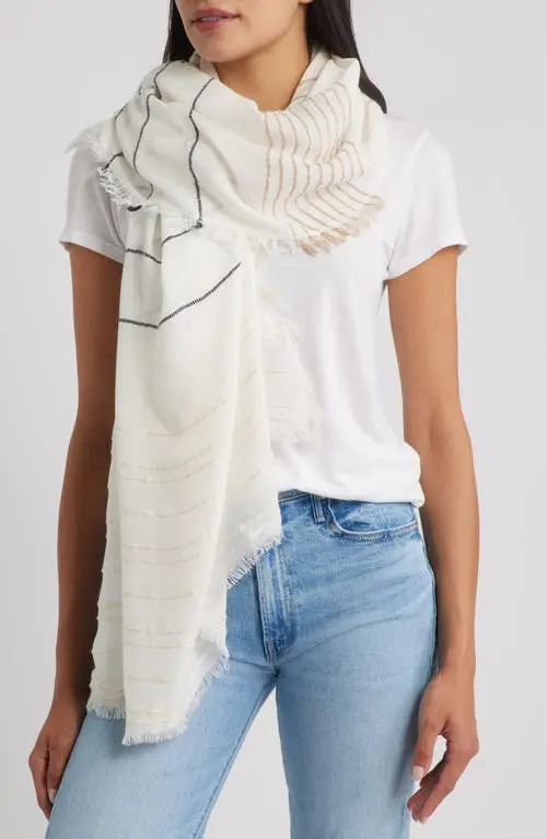 Tasha Striped Long Scarf