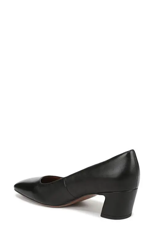 Franco Sarto Salino Square Toe Pump - Black Smooth
