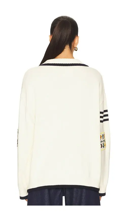 FOUND York Varsity Patch Jacket - Off White