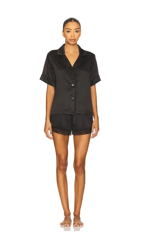 Flora Nikrooz Selena Pajama Set - Black