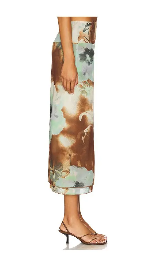 Free People Sunset Mesh Maxi Skirt