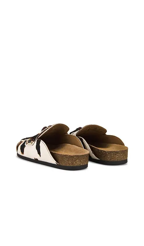 Sam Edelman Astrid Mule With Fringe Detail - Brown Multi