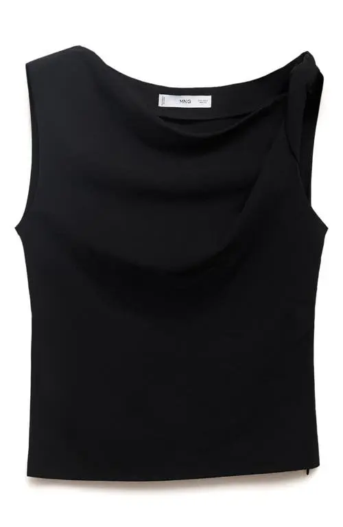 Mango Asymmetric Drape Top