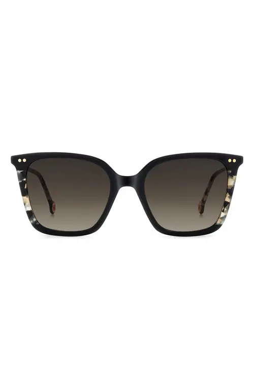 Carolina Herrera Square Sunglasses - Black Havana/brown Sf