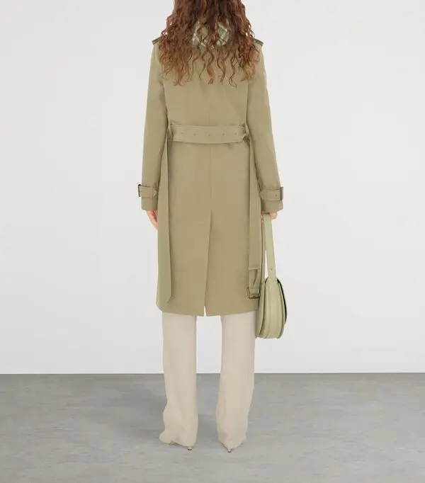 Burberry Long Gabardine Trench Coat