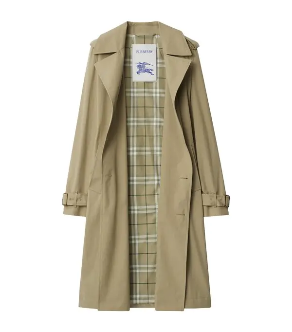 Burberry Long Gabardine Trench Coat