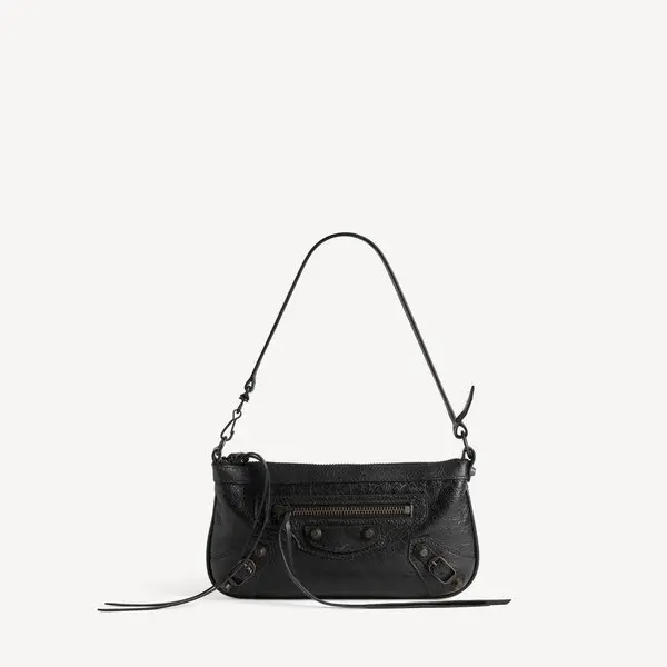 Balenciaga Le City Pouch On Strap - Black