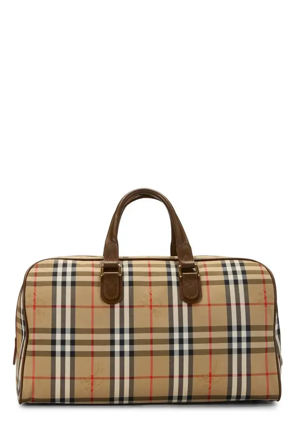 Burberry Haymarket Check Boston Bag
