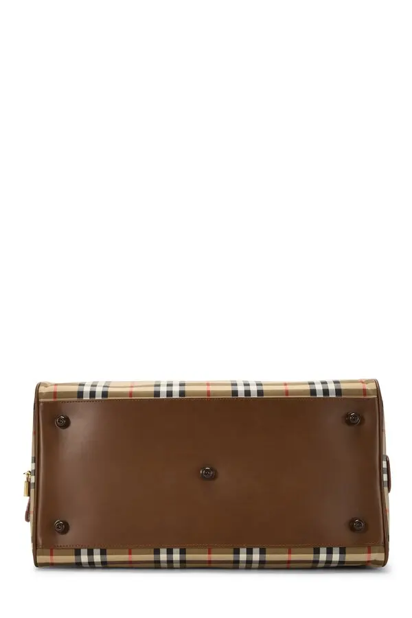Burberry Haymarket Check Boston Bag