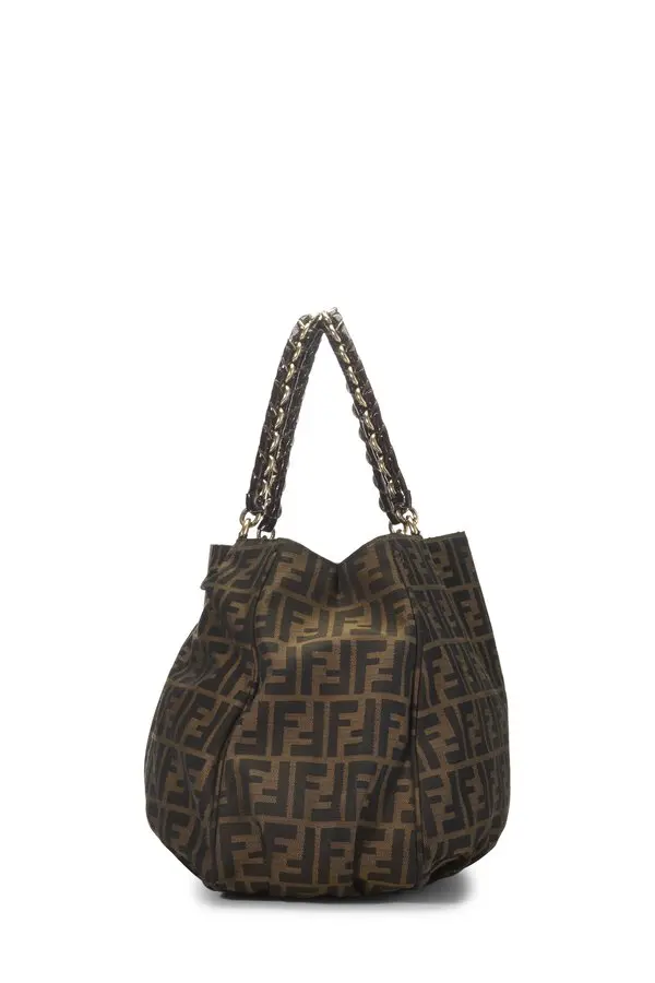 Fendi Zucca Canvas Mia Bag - Brown