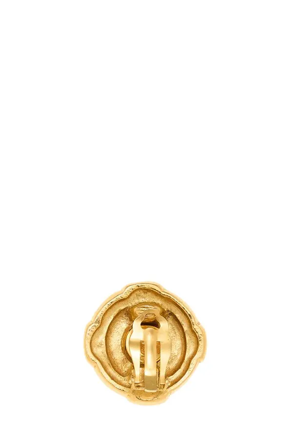 Chanel Button Earrings